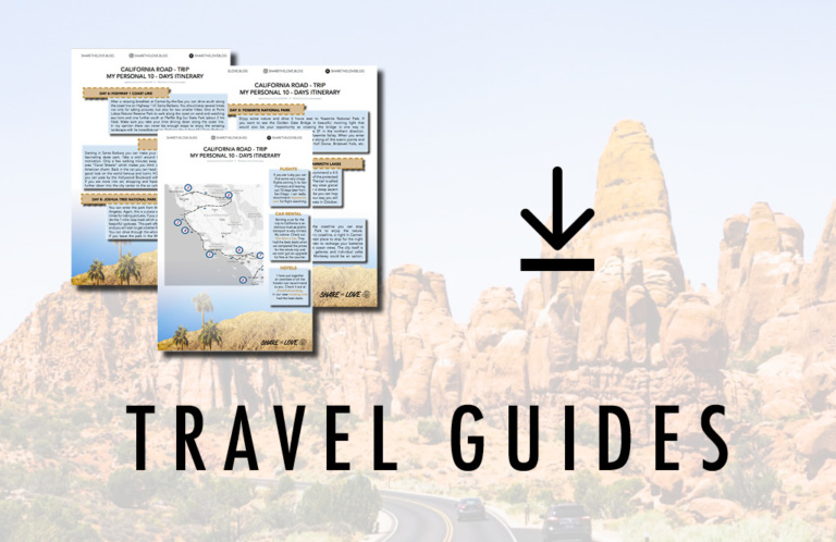 California road-trip: Free comprehensive travel guide for 10 days