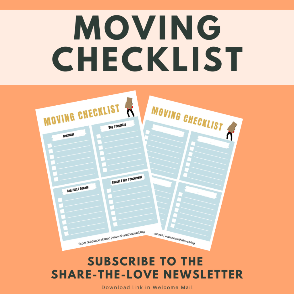 Mastering the international move with a container - Expat checklist